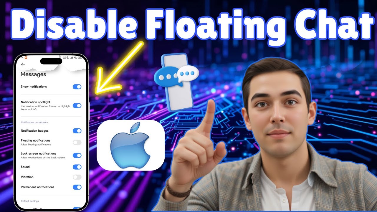 How To Remove Floating Message Icon Android - Step-by-Step Guide - YouTube