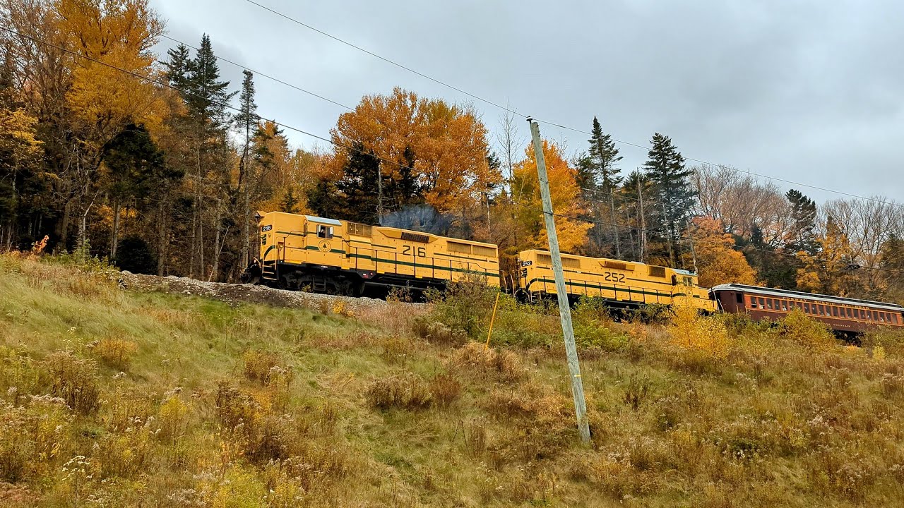 Conway Scenic Railroad in Peak Fall Foliage - YouTube