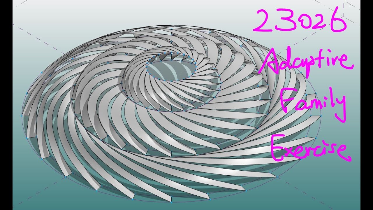23026 - Revit Adaptive Family Exercise - YouTube