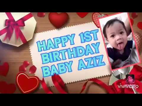 Happy 1st birthday baby Aziz😘💋 - YouTube