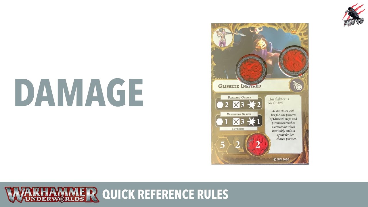 WARHAMMER UNDERWORLDS DAMAGE - How To Play Quick Reference Rules Guide #shorts Direchasm - YouTube