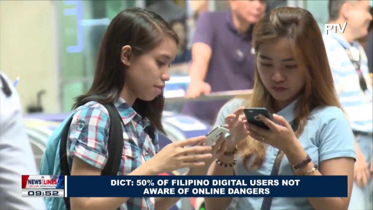 DICT: 50% of Filipino digital users not aware of online dangers - YouTube