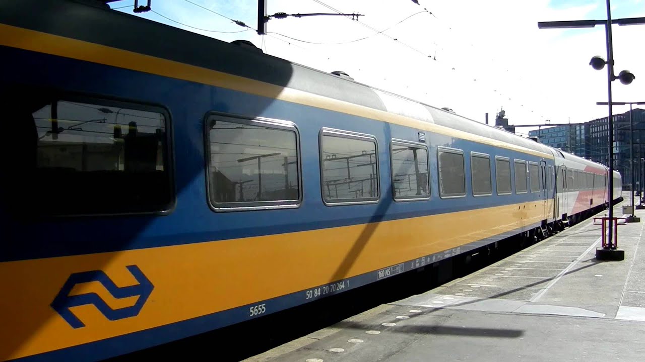 IC Brussel vertrekt uit Station Amsterdam Centraal - YouTube