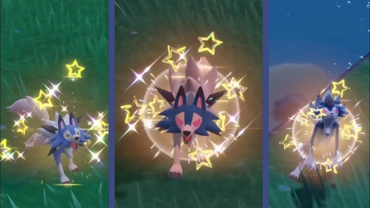 Pokémon Scarlet and Violet Shiny Dusk, Midday and Midnight Form ...