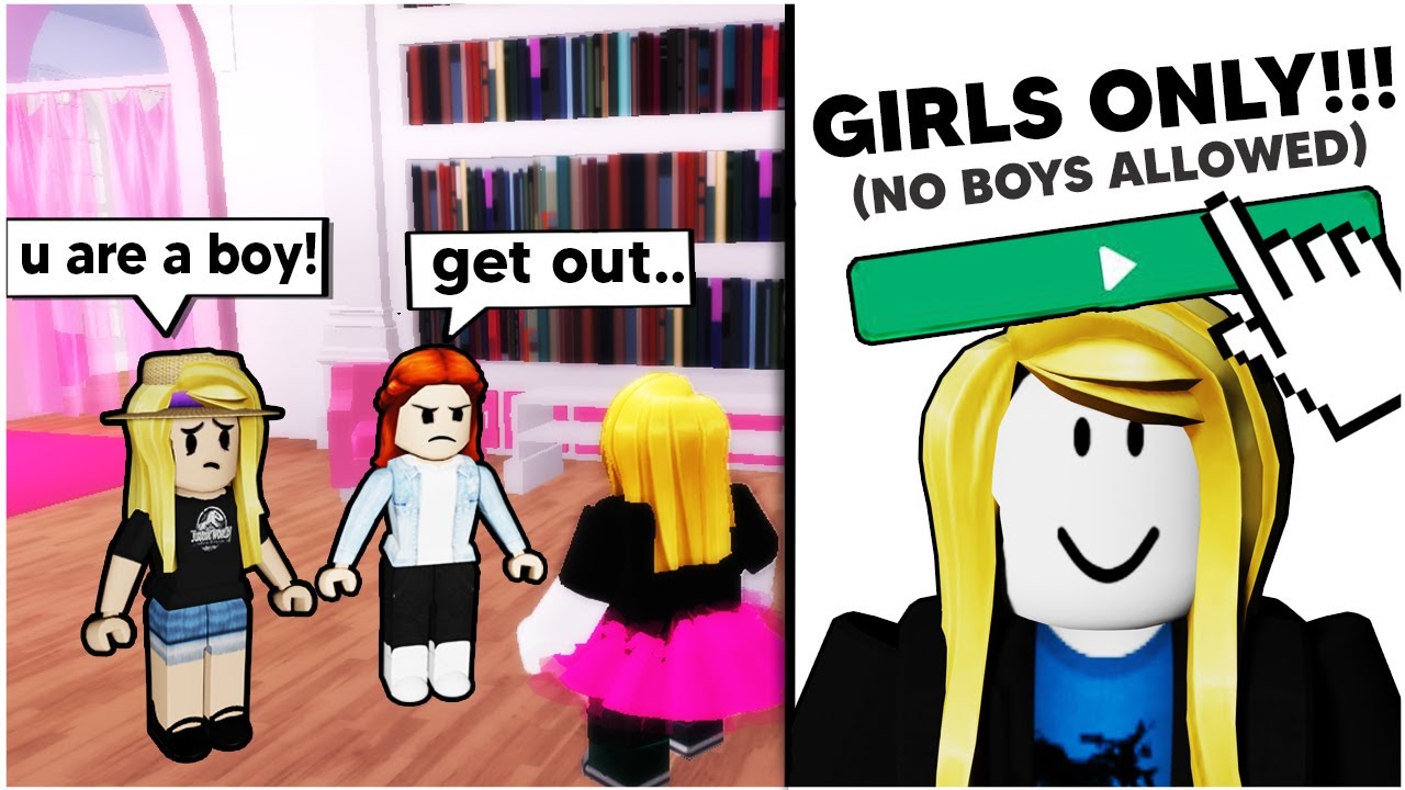 I Joined a GIRLS ONLY ROBLOX GAME - YouTube