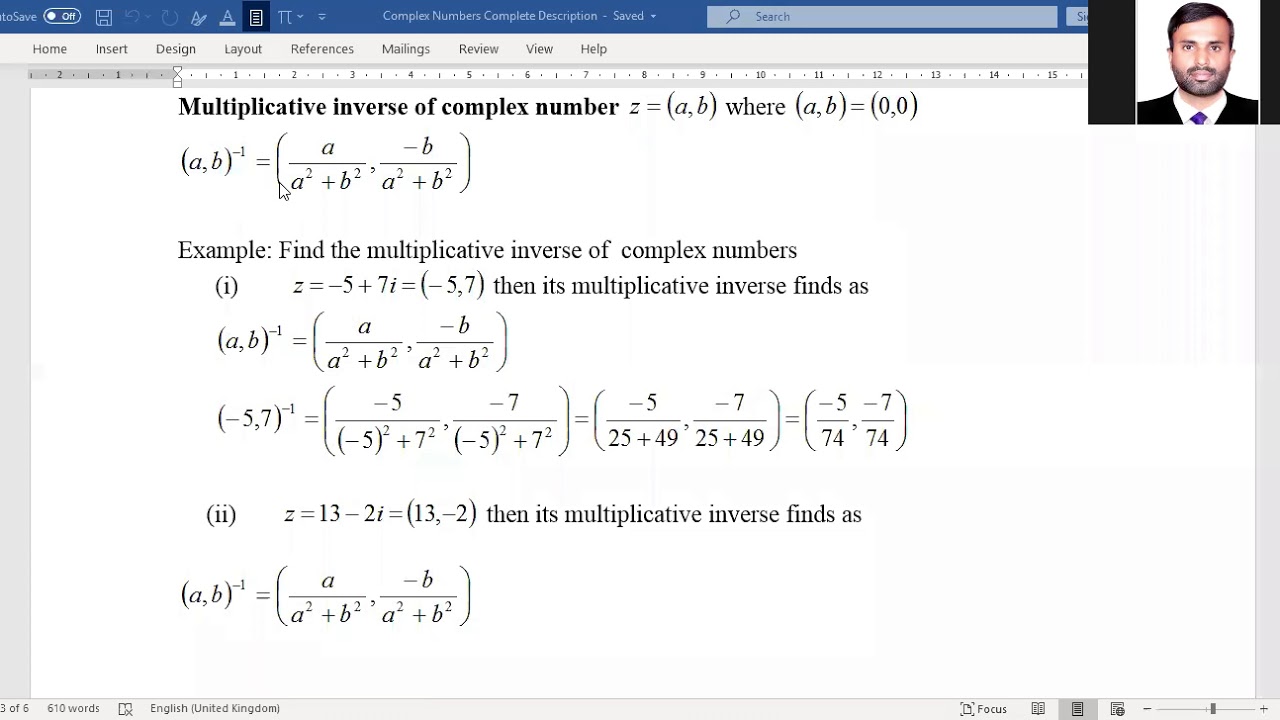 Multiplicative Inverse Of Complex Numbers YouTube Multiplicative Inverse Of Complex Numbers YouTube