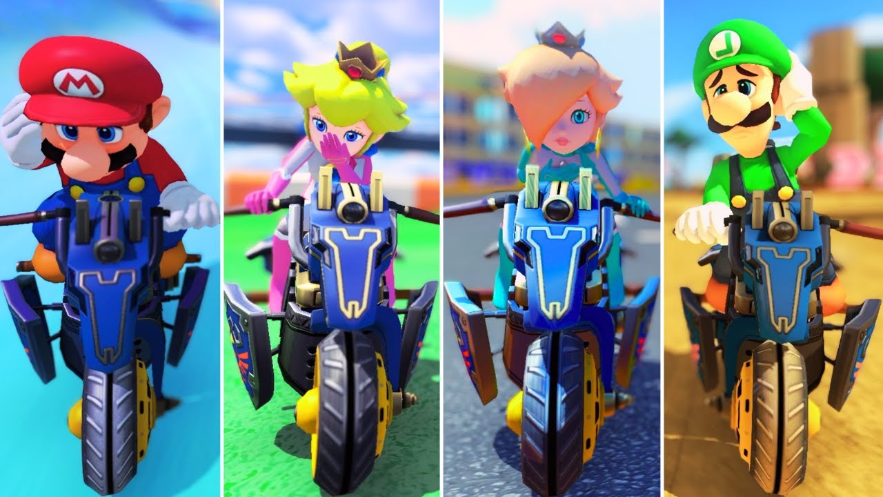 All Lose Animations - MASTER CYCLE - Mario Kart 8 Deluxe DLC - YouTube