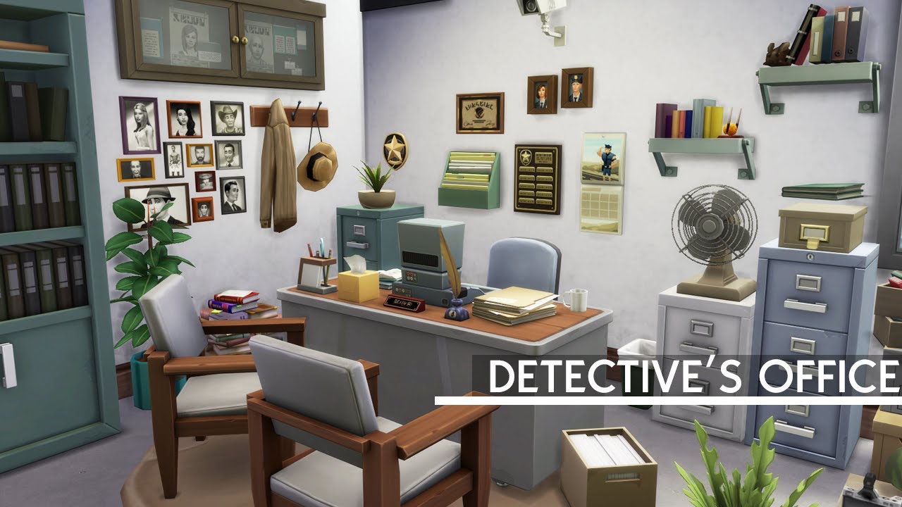 Private Investigator's Office 🕵️ | Apartment Renovation | The Sims 4 ...
