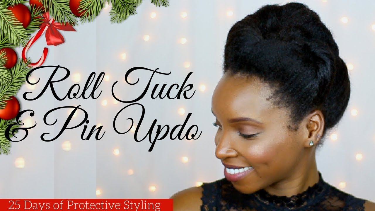 Natural Hairstyles | Pompadour Updo | Day 16 of 25 Days of Protective ...