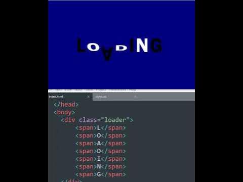 How To Make Website Preloader Using HTML CSS Website Loading Animation ...