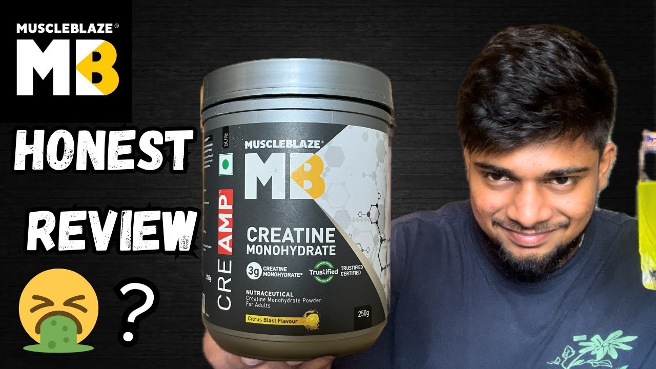 Muscleblaze Creatine Monohydrate CreAMP HONEST REVIEW After Use | Good or Bad ? - YouTube