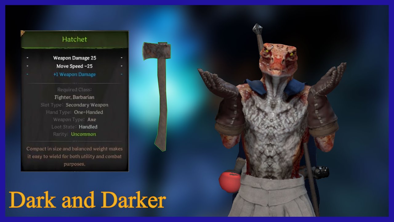 Dark And Darker is hatchet actually good? - YouTube