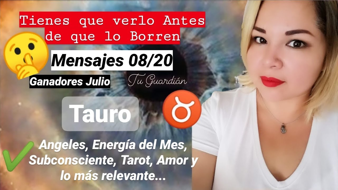 ️ Tauro ♉ 3 Cosas que no Sabias 🤫 #Predicciones Agosto 2020. Tarot y ...