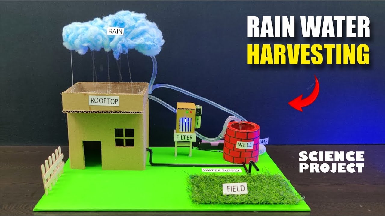 Rain Water Harvesting Working Model| Rain Water Harvesting Project # ...