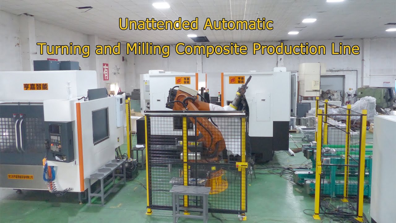 Unattended automatic turning and milling composite production line ...