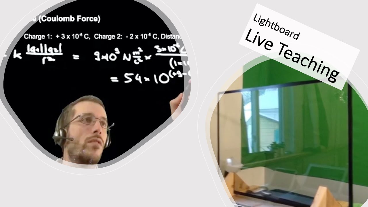 Live teaching in Zoom with a Lightboard and a Green Screen - Proof of ...