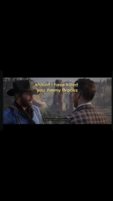Should I have killed you Jimmy Brooks #rdr2 #rd #rdr # ...
