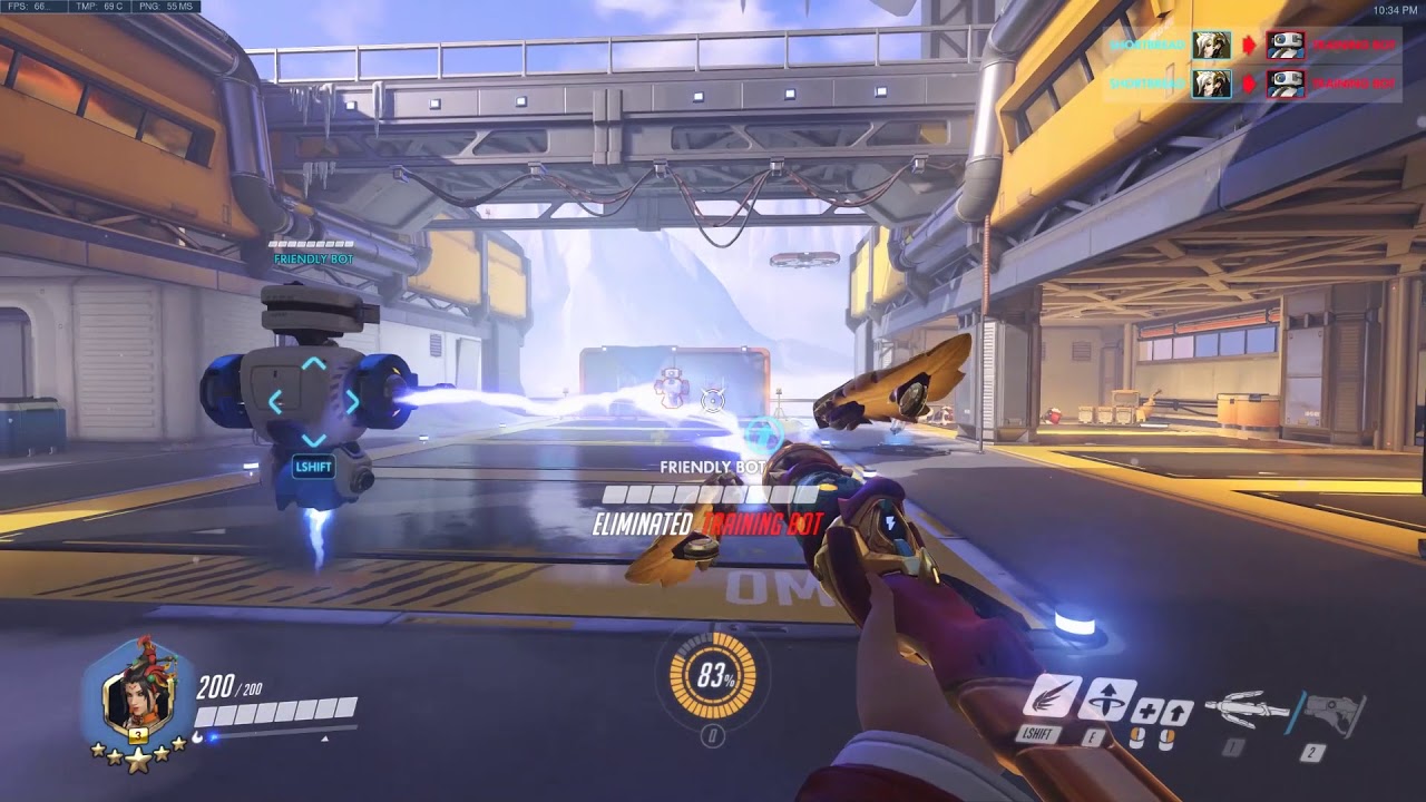 Overwatch: Zhuque Mercy Gold Weapon In-Game | Lunar New Year 2018 - YouTube