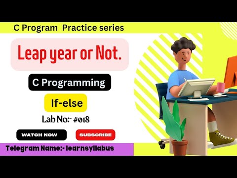 Check the Given Year Is Leap Year Or Not || Leap Year In C Programming || @Learnsyllabus88 - YouTube