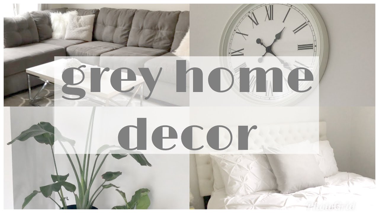 Grey Home Tour | minimalist decor | 2019 - YouTube