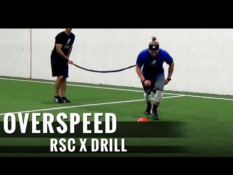 Football Conditioning X Drill | Reactive Stretch Cord - YouTube