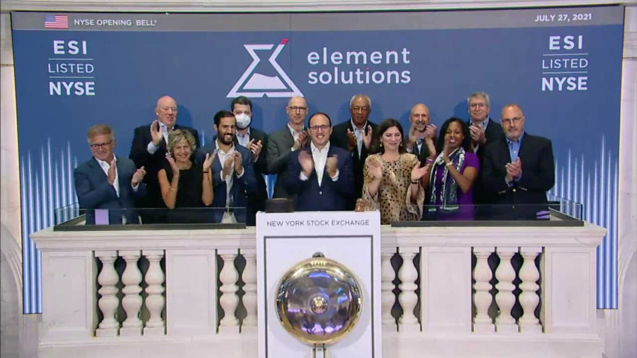 The NYSE welcomes Element Solutions, Inc. as it celebrates 10 quarters ...