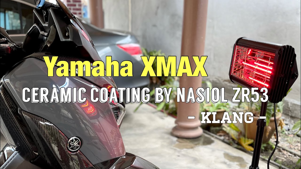 Yamaha XMAX - Ceramic Coating by Nasiol ZR53 - YouTube