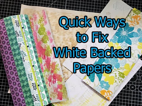 Quick Ways to Fix White Sides of Papers - YouTube