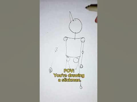 How to Draw a Stickman Pt 2 | PogzArt - YouTube