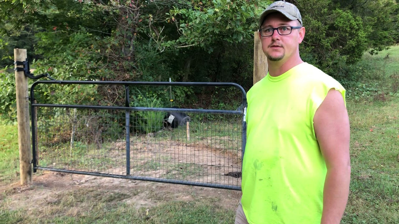 Cheap DIY gate closer and latch - YouTube