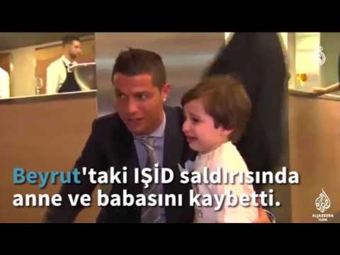 Ronaldo'dan ailesini kaybeden Lübnanlı çocuğa sürpriz