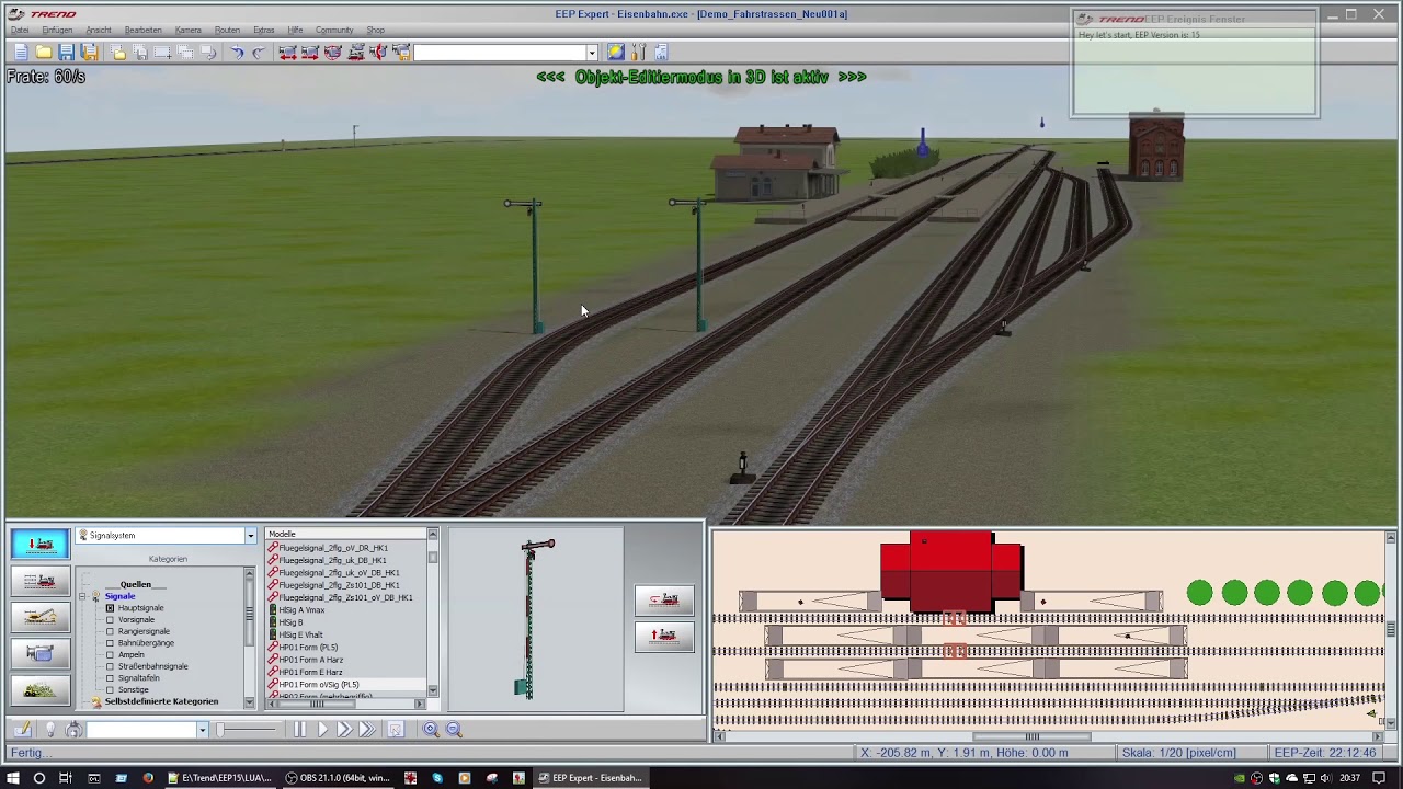 EEP Fahrstrassen einrichten und steuern mit Lua, Neu01a - YouTube