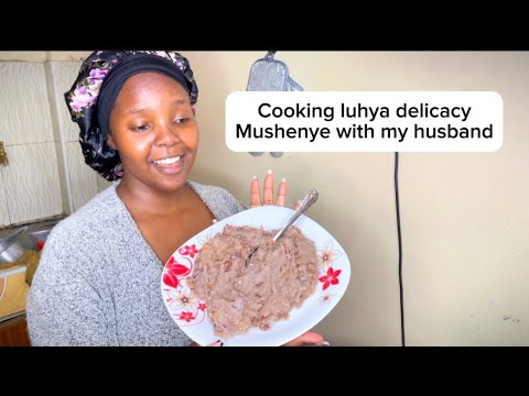 Cooking “Mushenye” luhya delicacy with my husband - YouTube