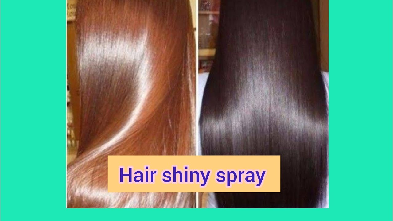 Instant Glossy and Shiny Hair Spray just 2 mins - YouTube