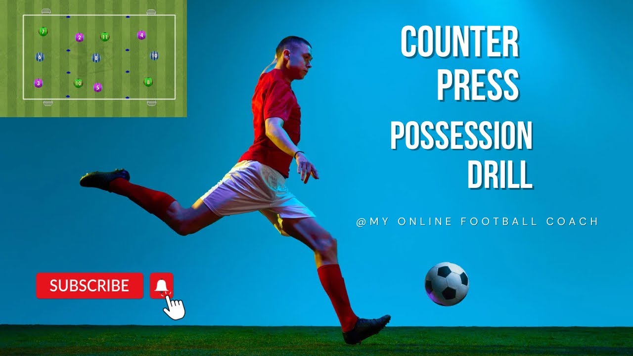 Counter Press Possession Drill! U10/U11/U12 & above! - YouTube