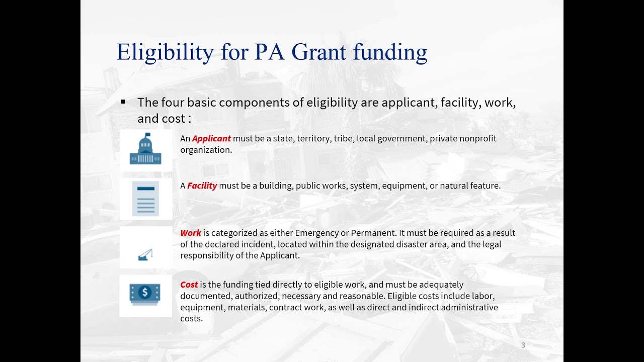 FEMA Public Assistance Grant Program - YouTube