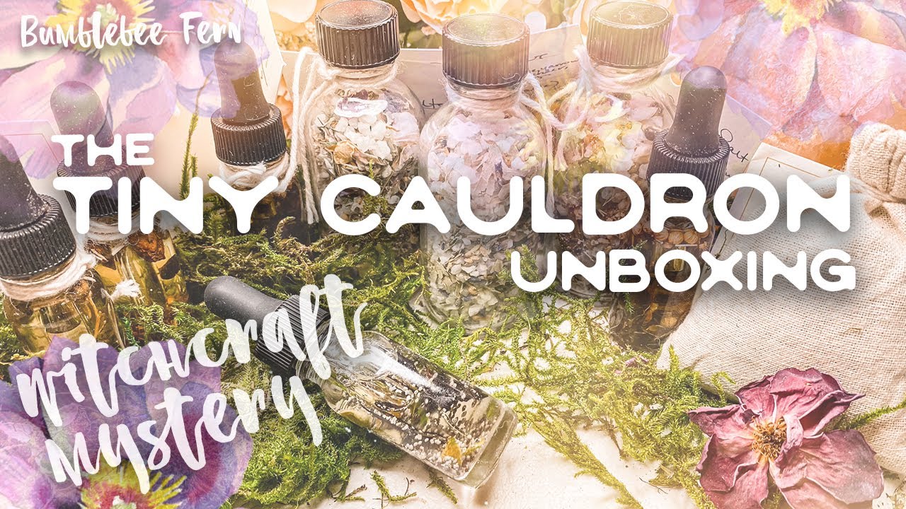 THE TINY CAULDRON UNBOXING: Mystery Witchcraft Box || Bumblebee Fern - YouTube