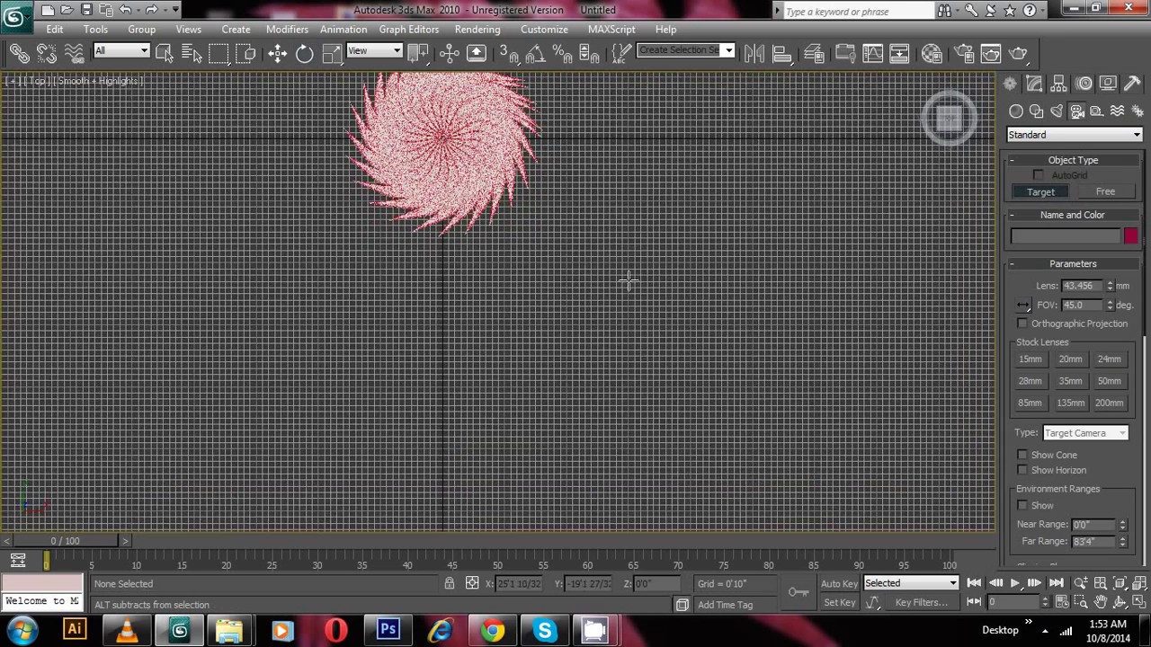 3ds max flower modeling - YouTube