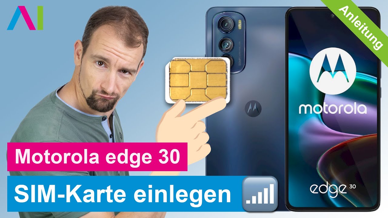 Motorola edge 30 - SIM-Karte einlegen • 🂠 • 📲 • 📡 • Anleitung ...