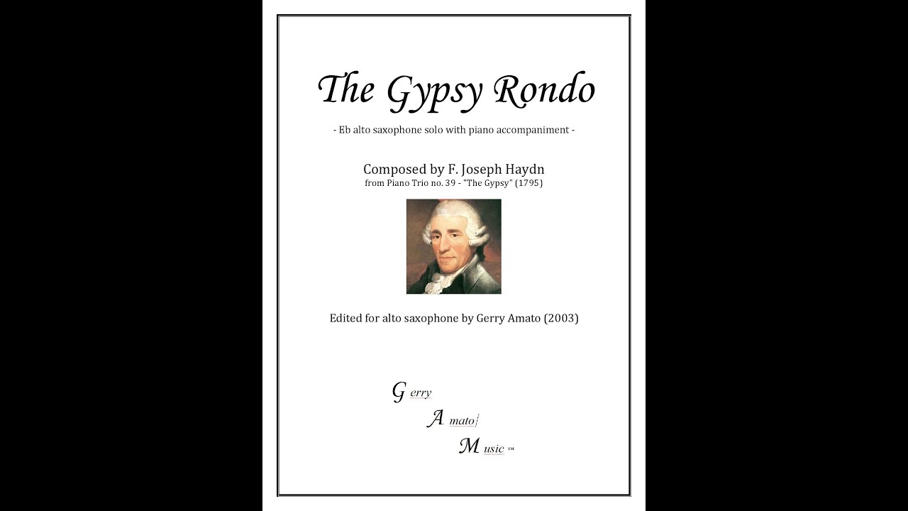 "The Gypsy Rondo" (F. Joseph Haydn) - SHEET MUSIC!! - edited for Alto ...
