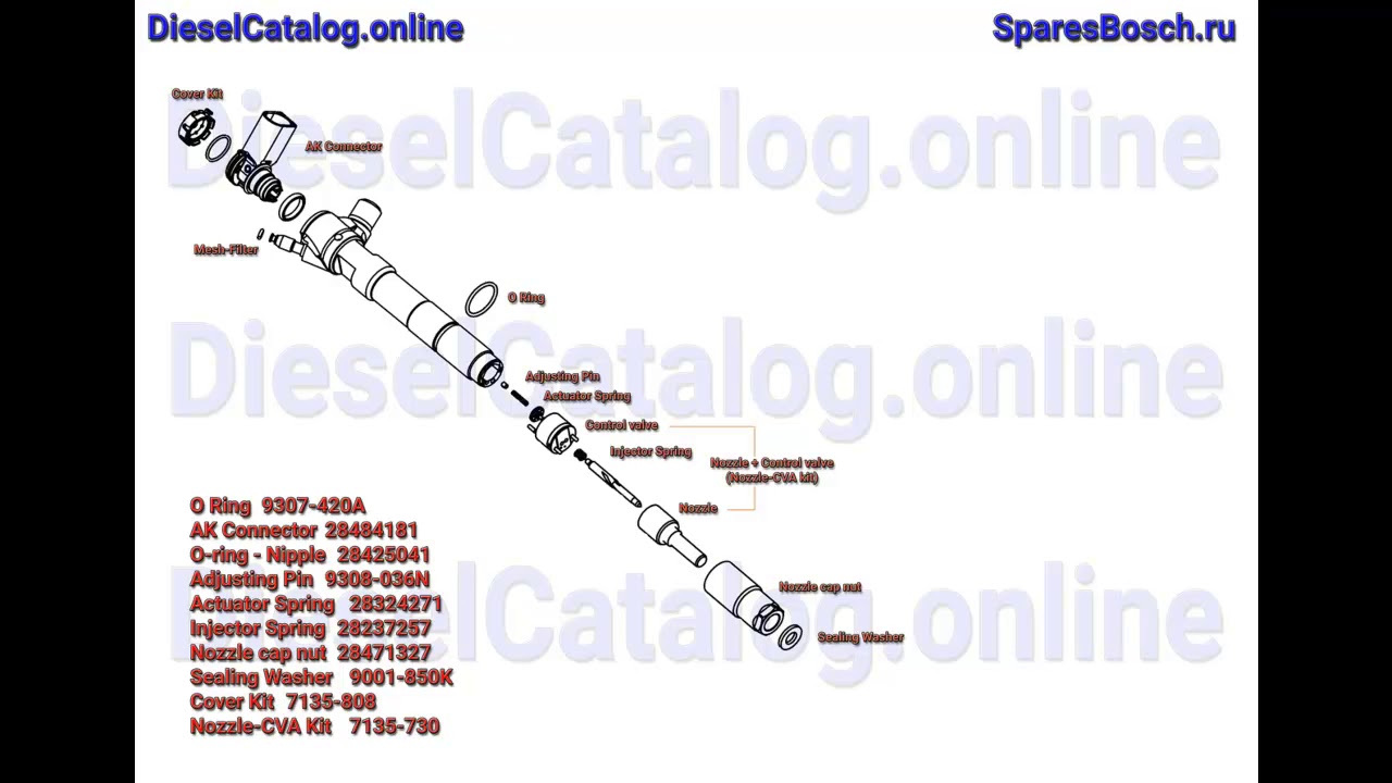 28424049 Injector Common Rail DELPHI (Audi, Seat, Skoda, Volkswagen ...
