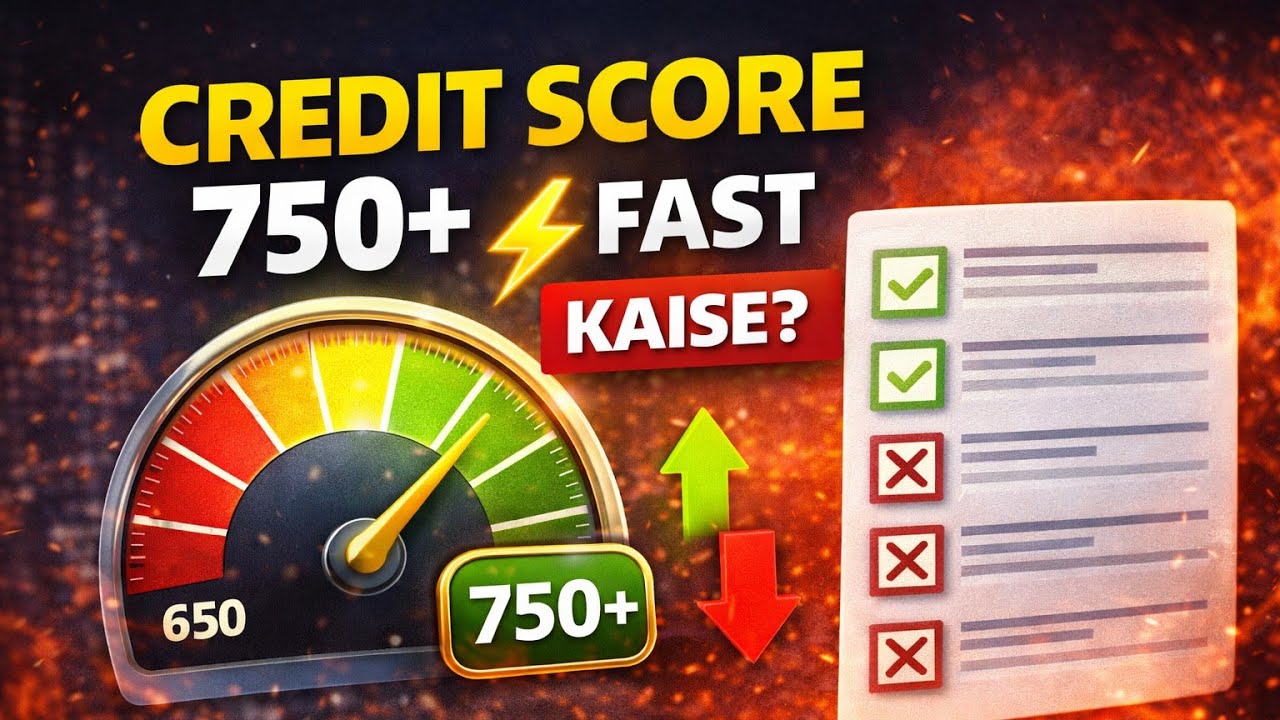 “Credit Score 750+ kaise kare FAST ⚡ | Galtiyan jo score gira deti hain ...