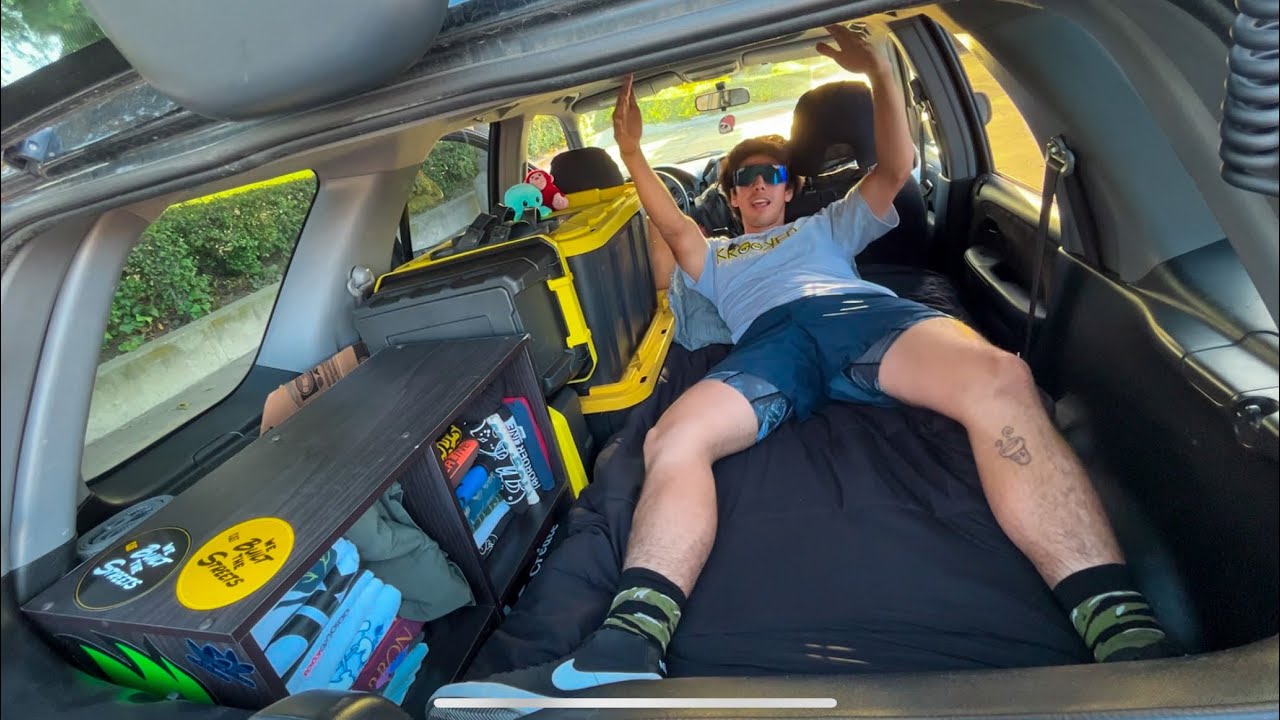 Built my first CAMPER in my “HONDA CRV 2005” - YouTube