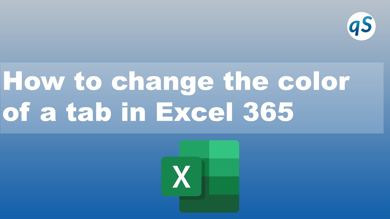 How To Change The Tab Color In Excel 365 YouTube how-to-change-the-tab-color-in-excel-365-youtube
