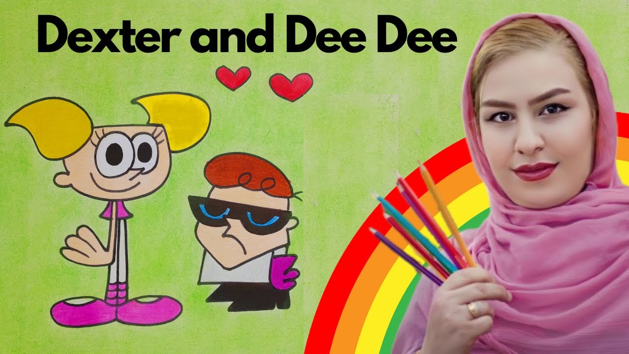 How to draw Dexter and DD step by step? Easy drawing of Doctor and DD ...