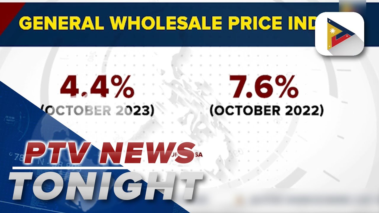 General wholesale price index growth level retained in October - YouTube