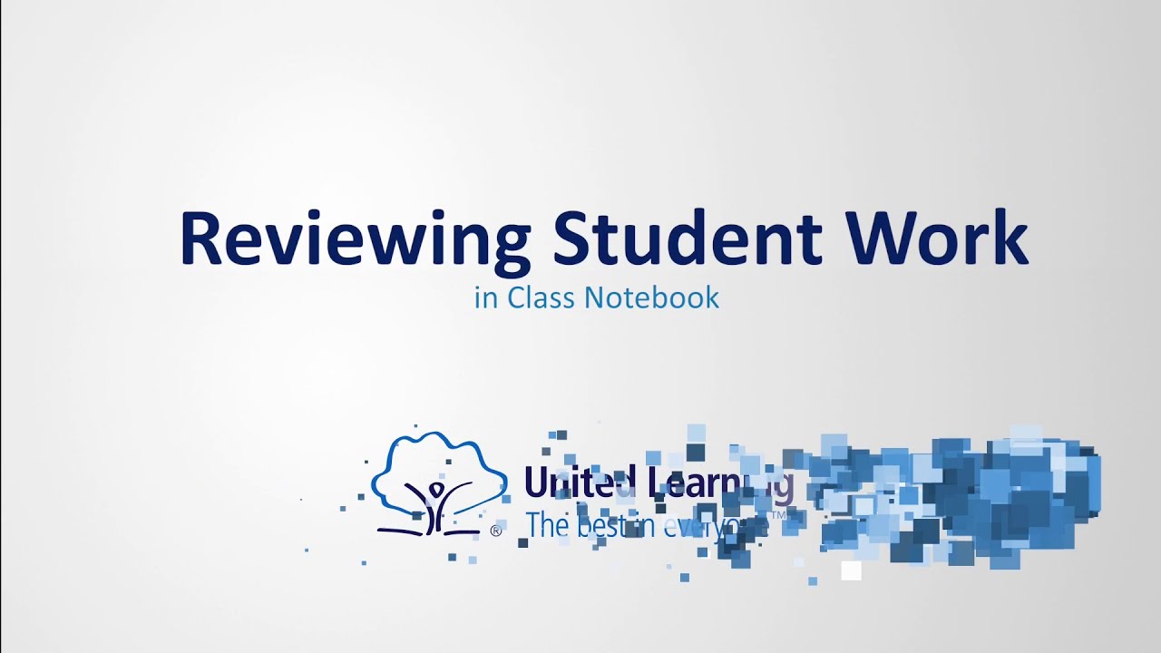 Reviewing Student Work in Class Notebook - YouTube