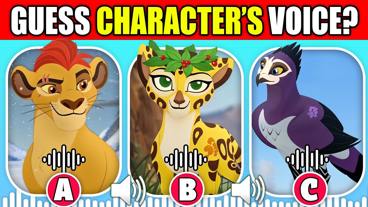 🎤 Guess The Lion Guard Characters by Their Voice! 🔊🦁🦊🦅 | Lion Guard ...