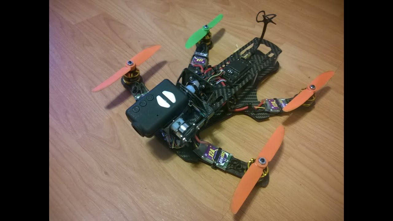 Mobius mini 2 axis gimbal test on Mobi250 quad - YouTube