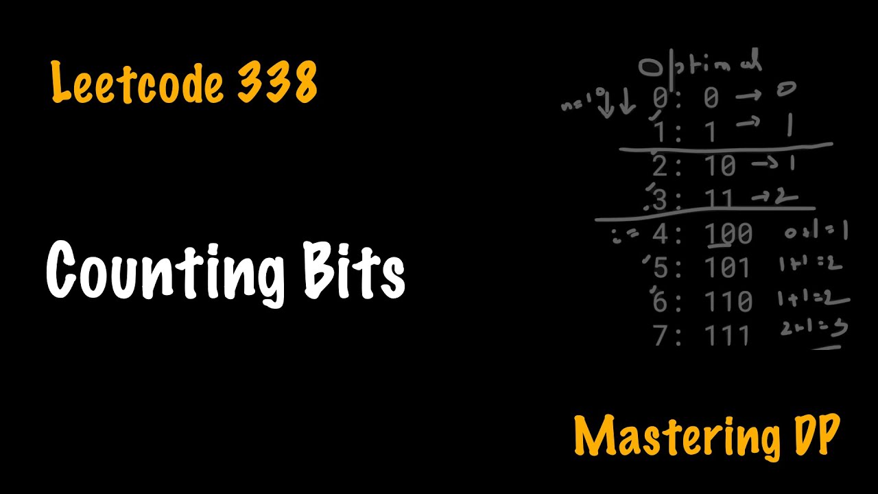 Counting Bits Leetcode 338 Mastering Dp Dynamic Programming Easy 7388